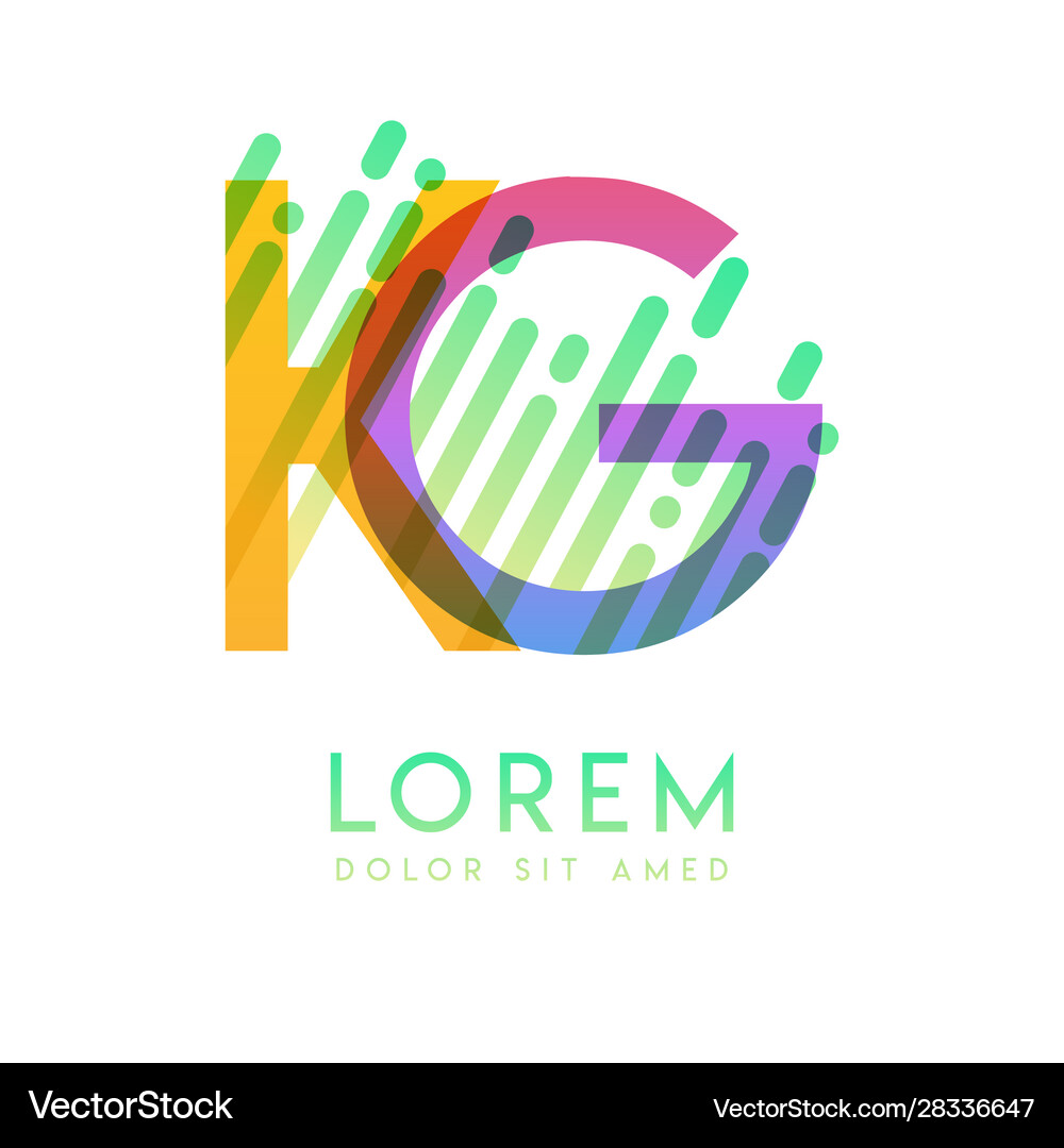 Gk logo with theme galaxy speed and style Vector Image