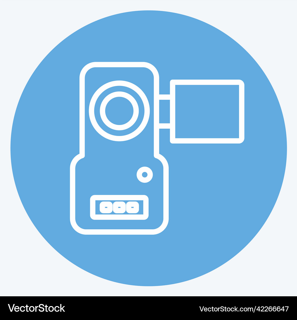 Icon video camera suitable for education symbol Vector Image