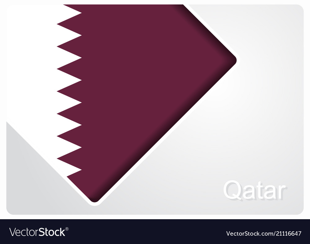 Qatari flag design background Royalty Free Vector Image