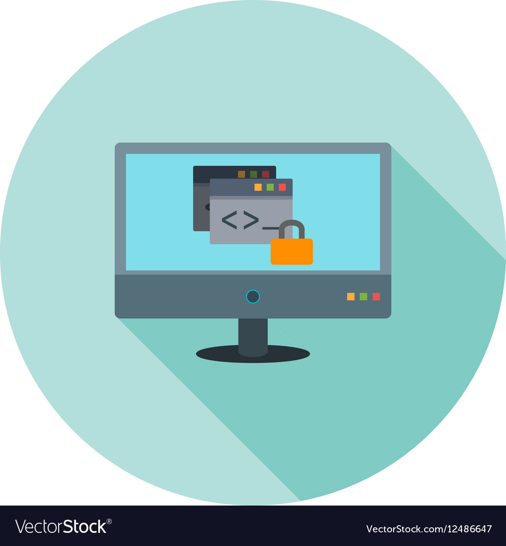 Secure code Royalty Free Vector Image - VectorStock