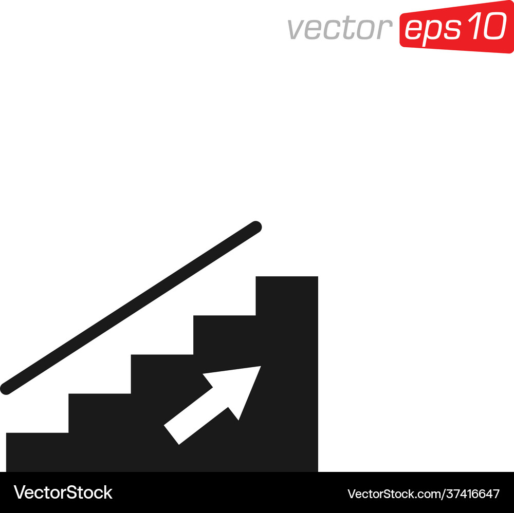 Stair or ladder icon design Royalty Free Vector Image