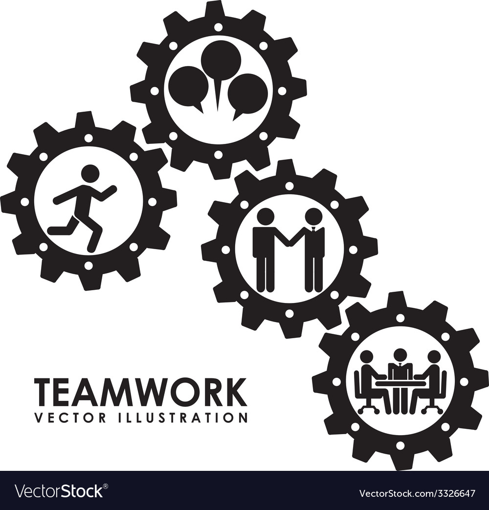 Teamwork design Royalty Free Vector Image - VectorStock