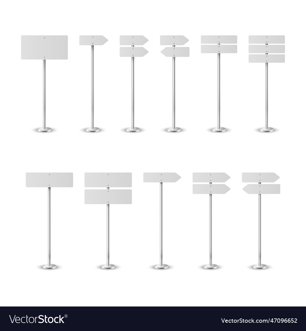 3d realistic white empty blank green road Vector Image 3d realistic white empty blank green road Vector Image