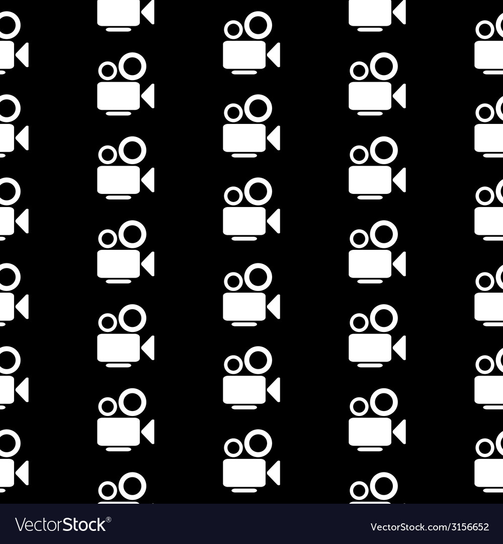 Camera symbol seamless pattern Royalty Free Vector Image