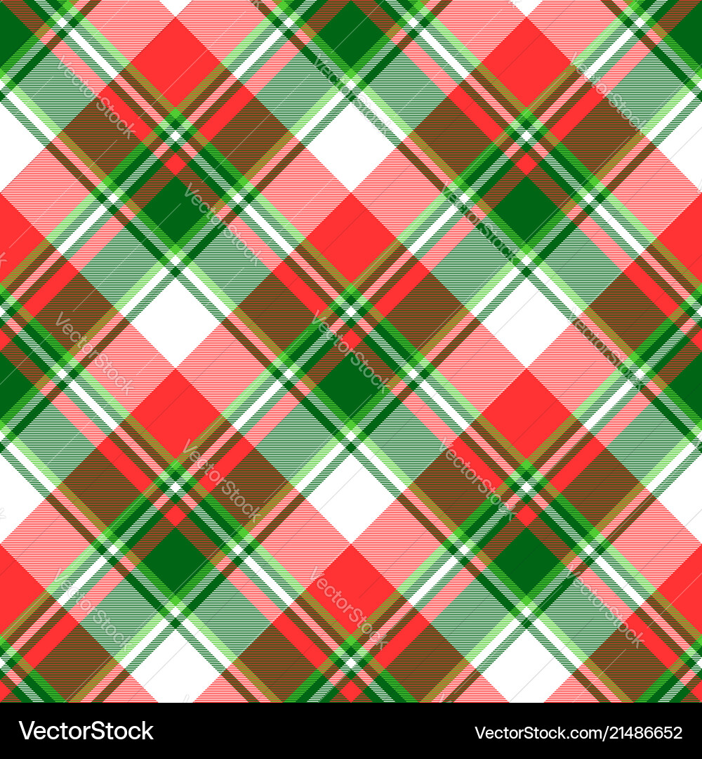 Green bright madras plaid seamless fabric texture Vector Image