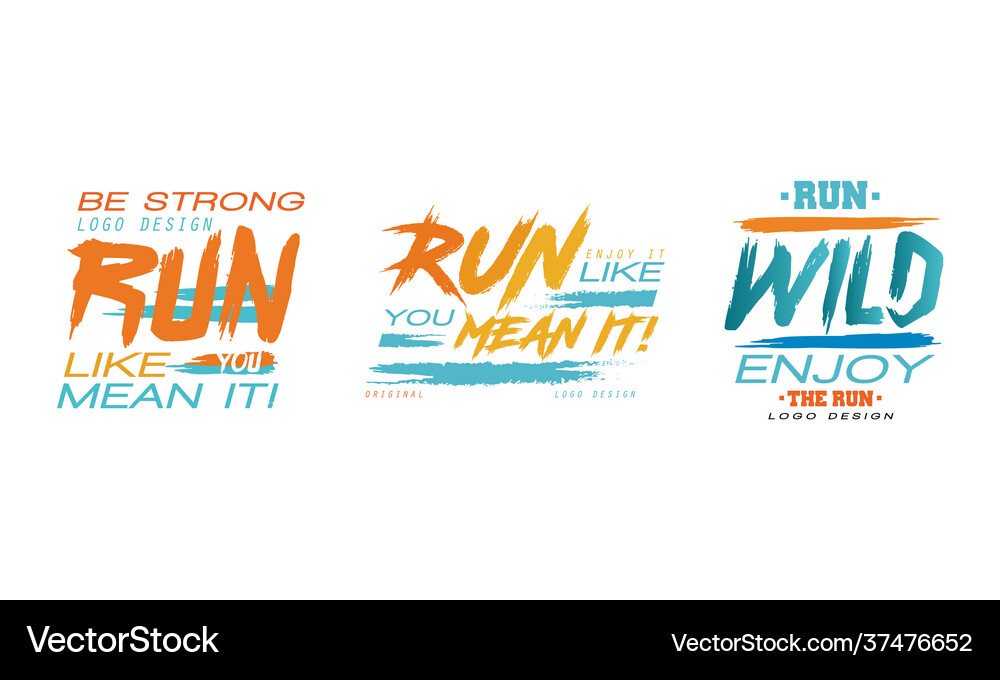 Logo design with inspirational and motivation Vector Image