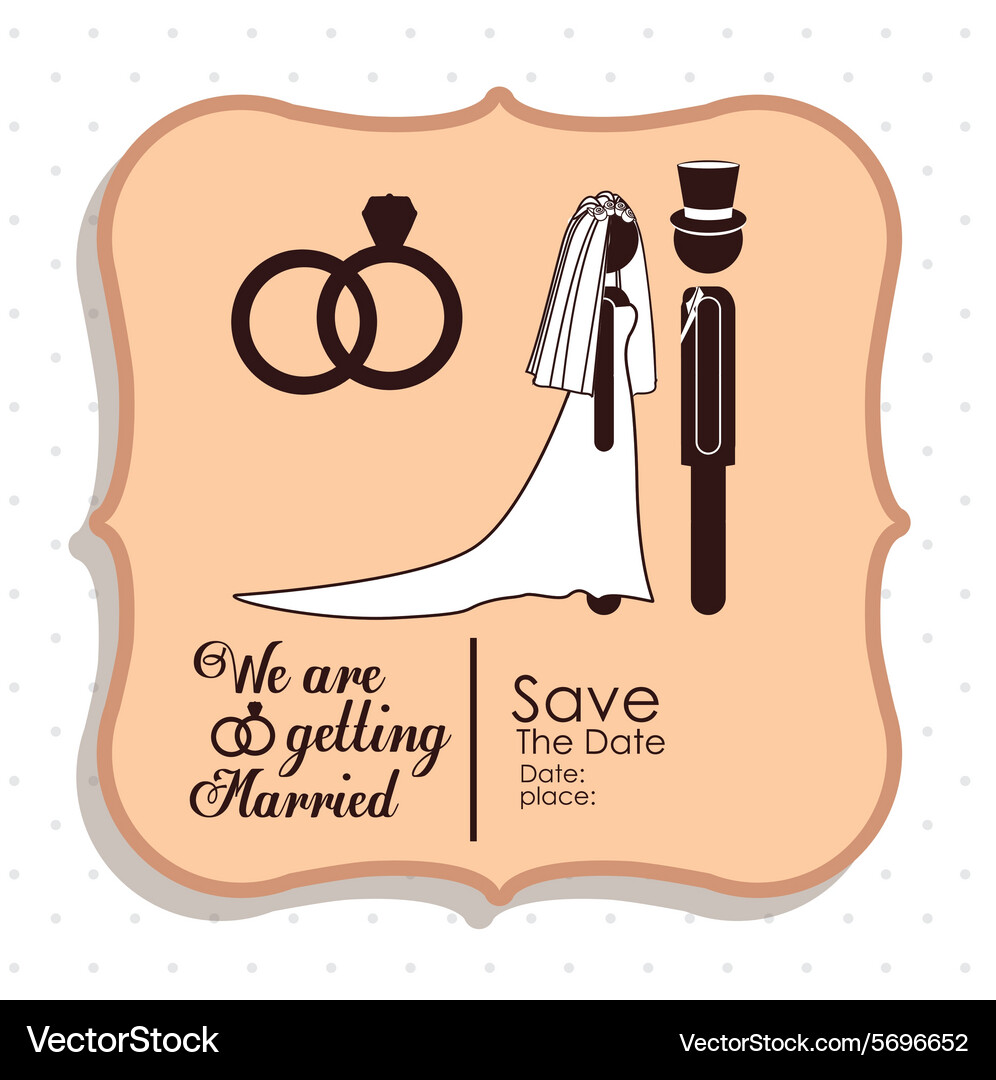 Married design Royalty Free Vector Image - VectorStock