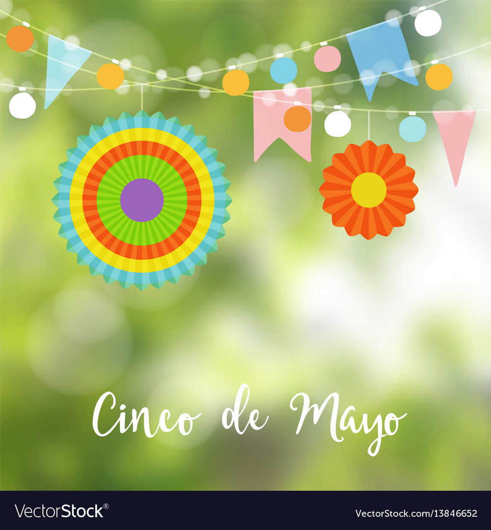 Mexican cinco de mayo greeting card invitation Vector Image