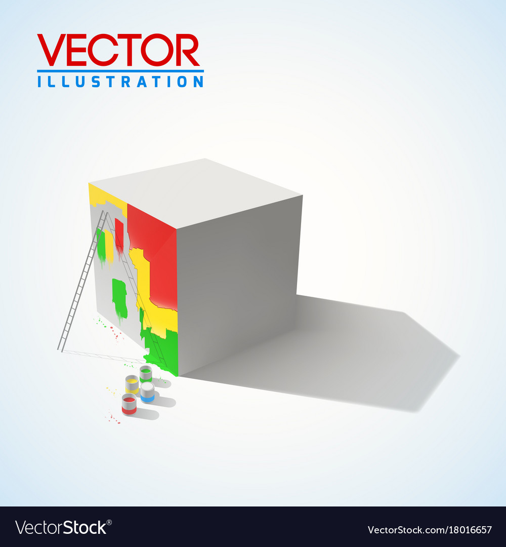 Abstract cube Royalty Free Vector Image - VectorStock