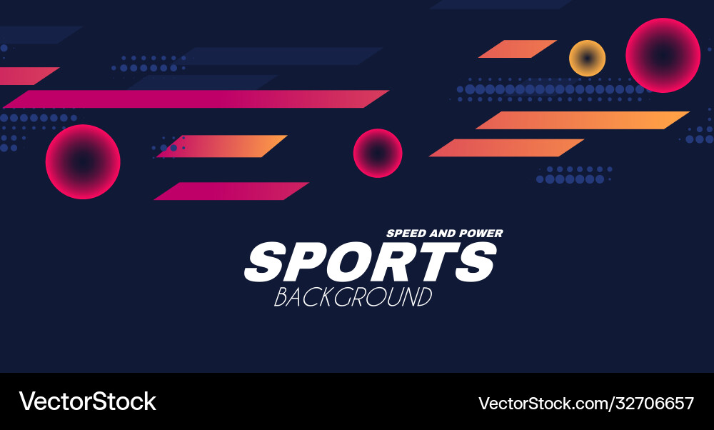 Abstract sport background with moving geometric Vector Image