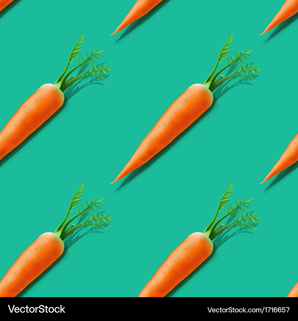 Carrot seamless pattern Royalty Free Vector Image