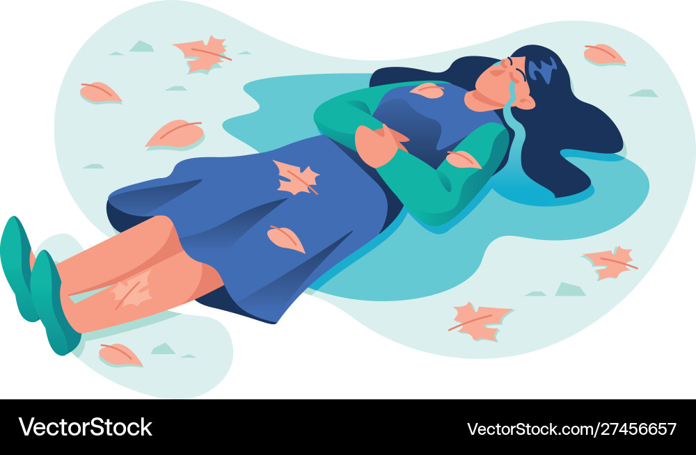 Crying woman on white Royalty Free Vector Image