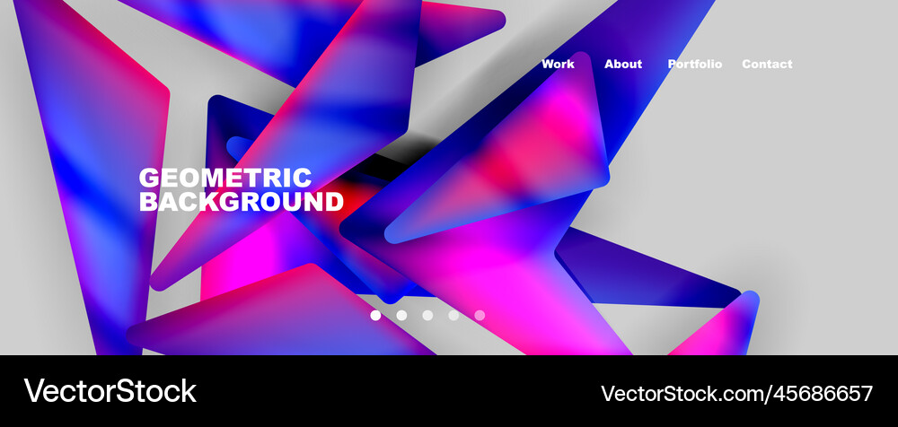 Geometric shapes minimalist abstract background Vector Image