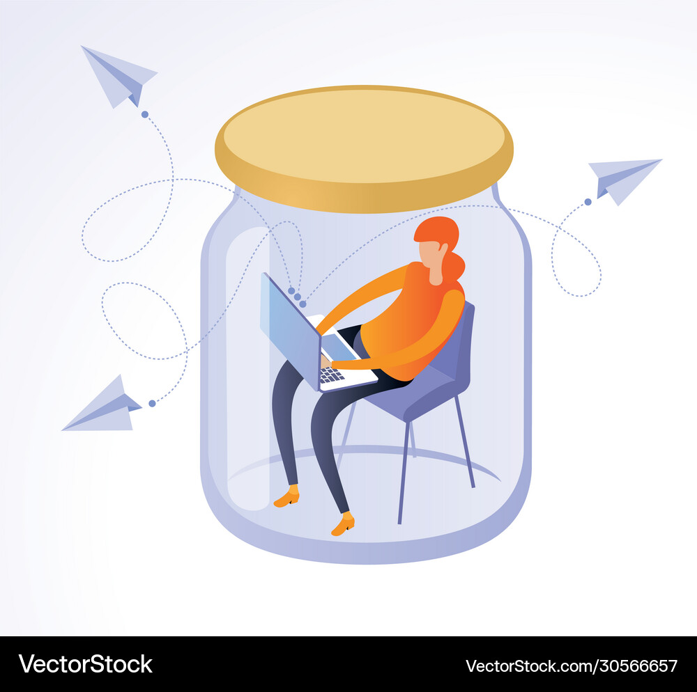 Quarantine concept Royalty Free Vector Image - VectorStock