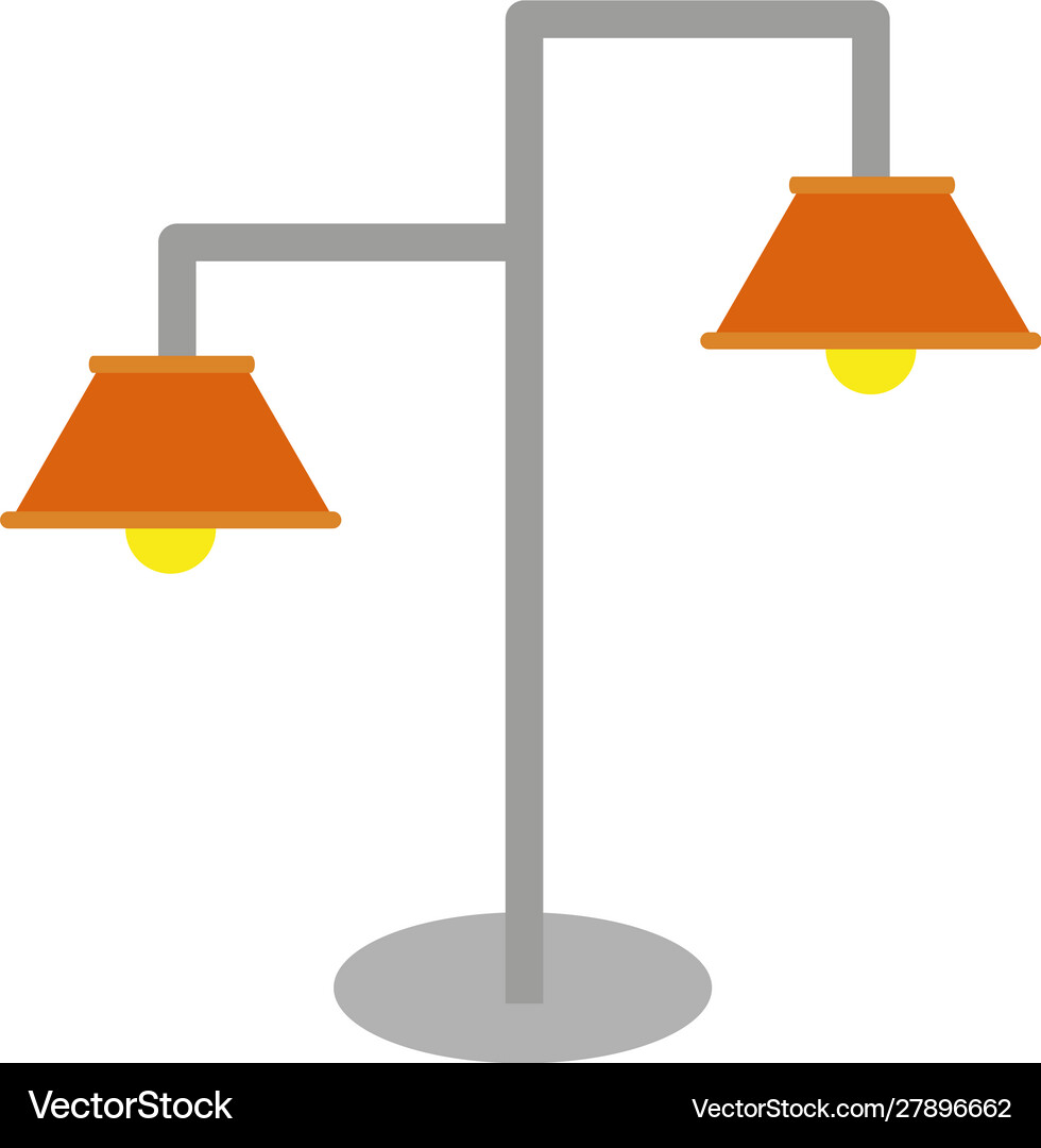 Interior lamp energy electricity light flat icon Vector Image