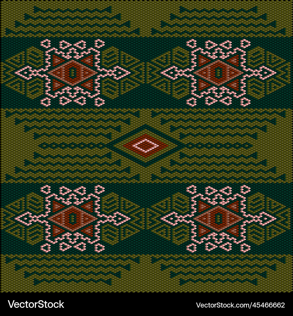 Pattern ornament tracery mosaic ethnic folk Vector Image