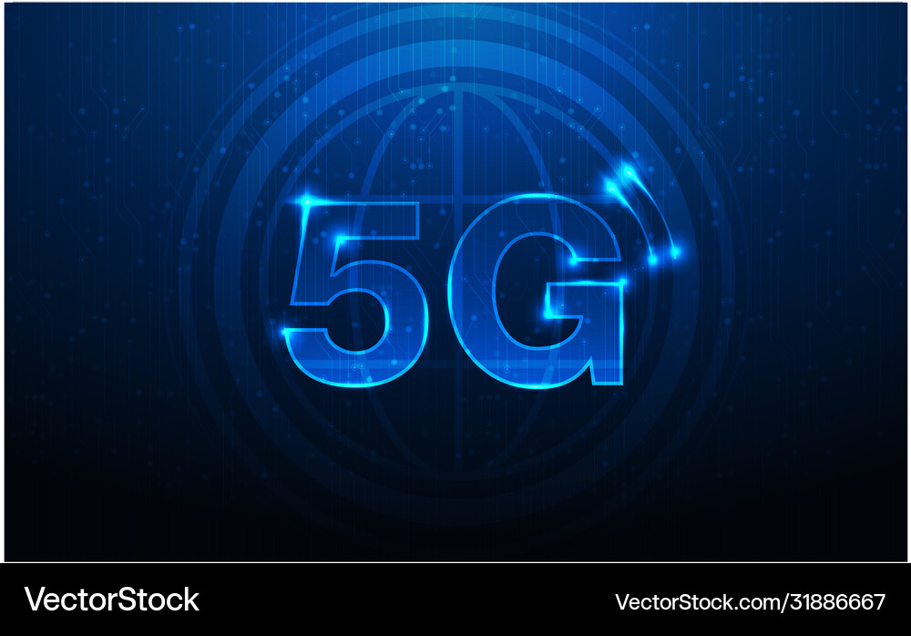 5g symbol new wireless internet wifi connection Vector Image