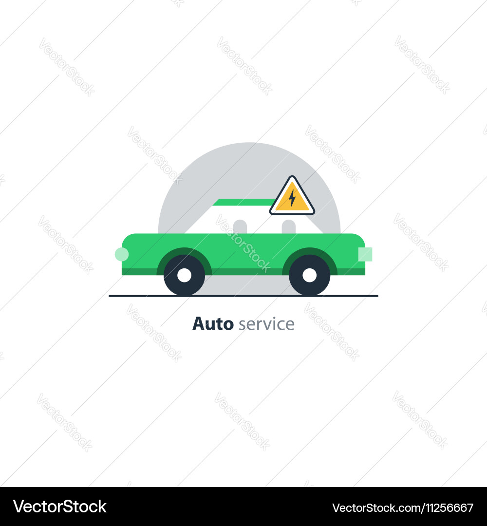 Auto car repair services diagnostic concept Vector Image