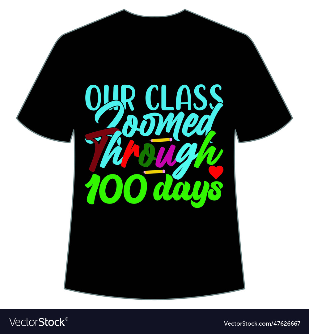 Happy back to school day shirt print template Vector Image