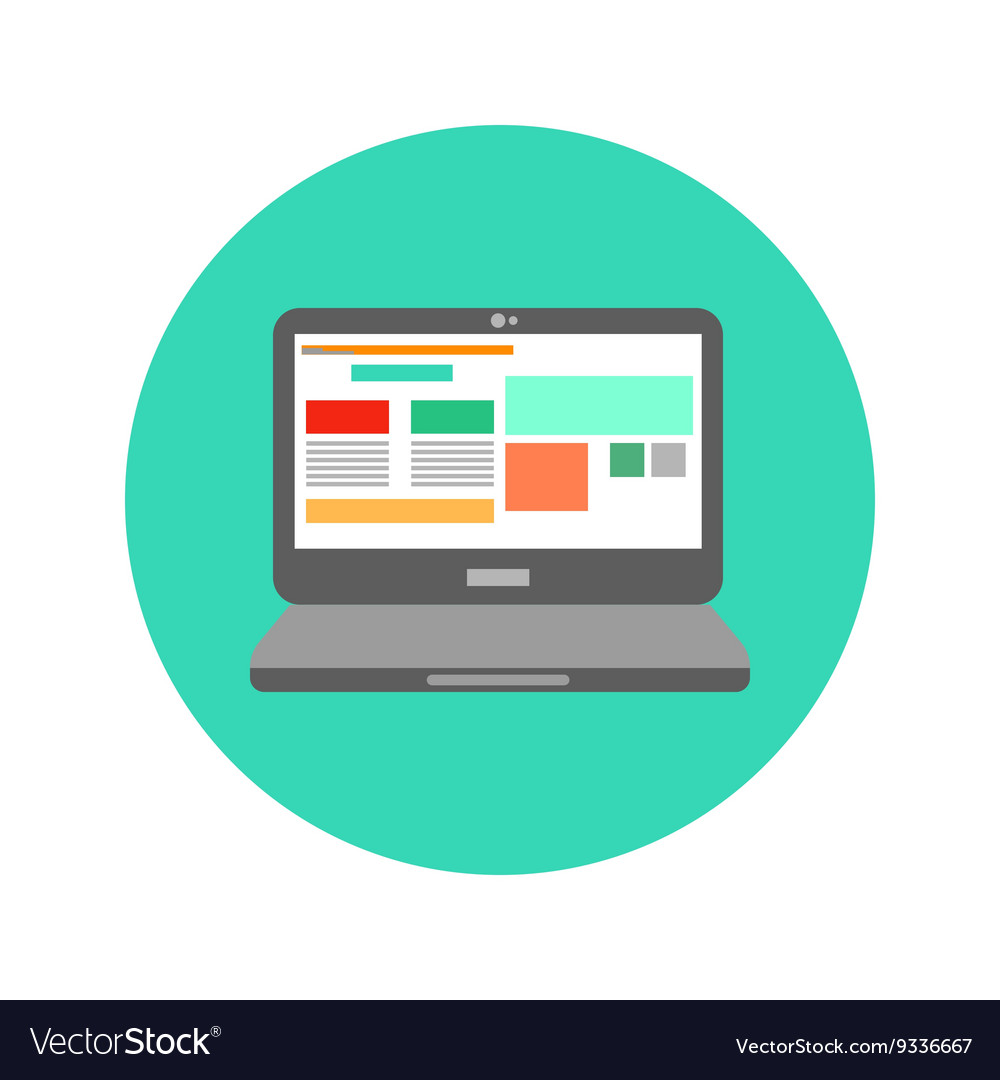 Notebook computer Royalty Free Vector Image - VectorStock