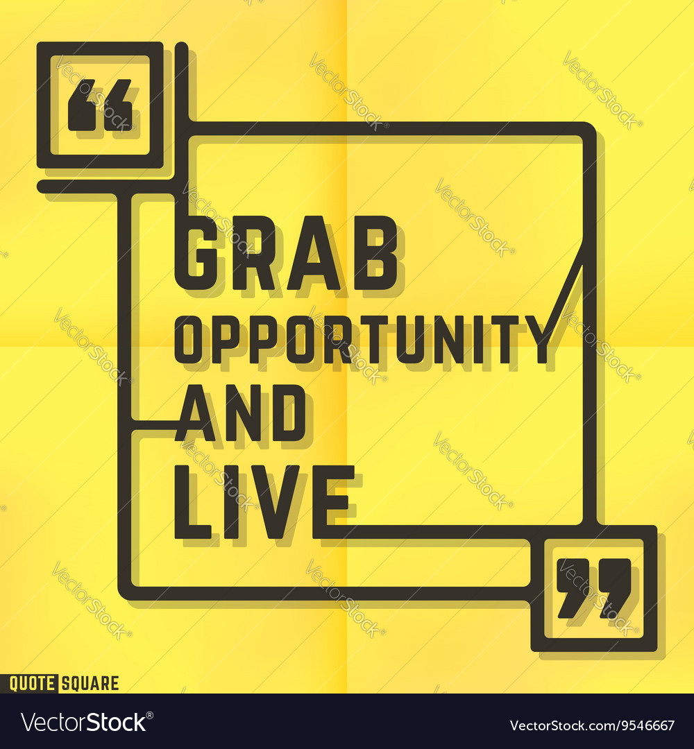 Quote square template Royalty Free Vector Image