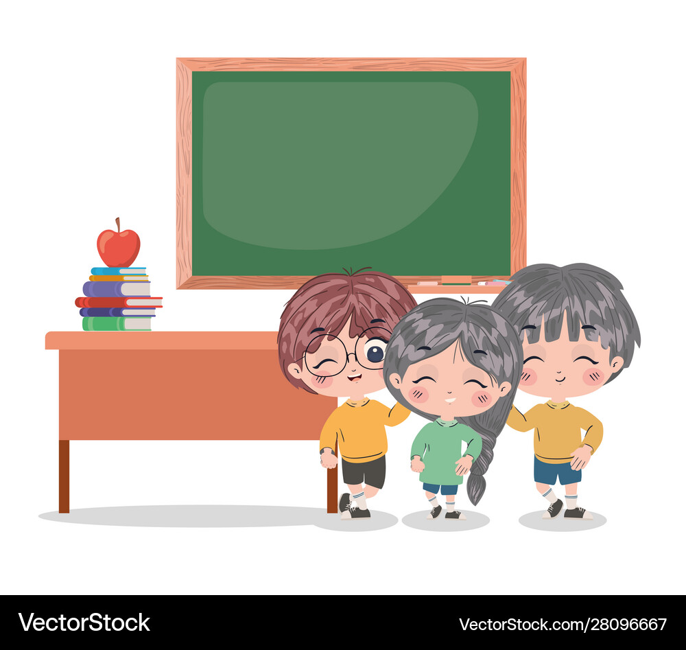 School kids cartoons design Royalty Free Vector Image