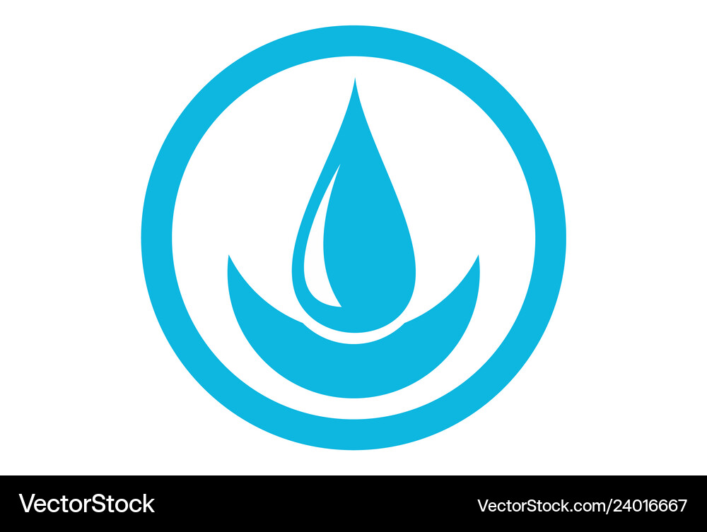 Smile water logo icon concept design Royalty Free Vector