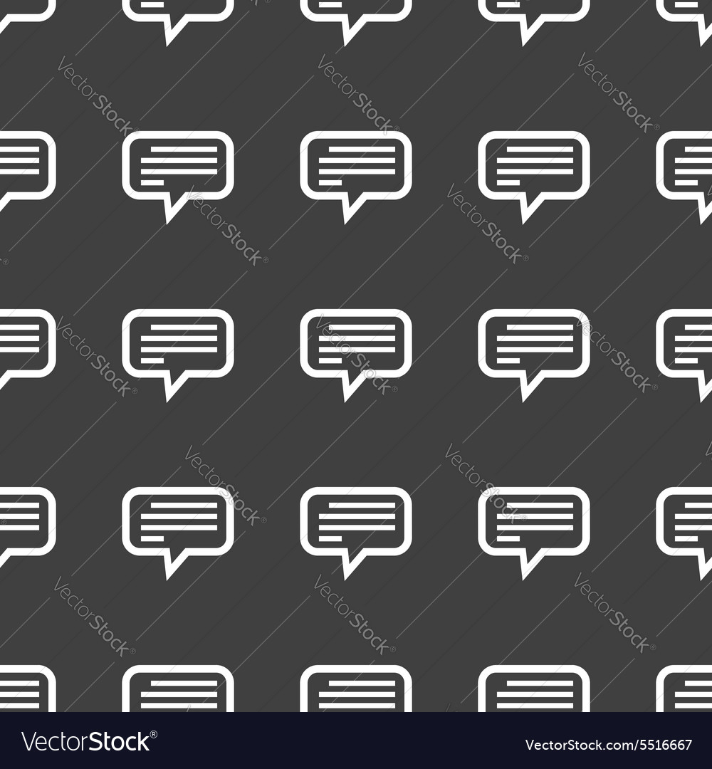 Straight black text message pattern Royalty Free Vector