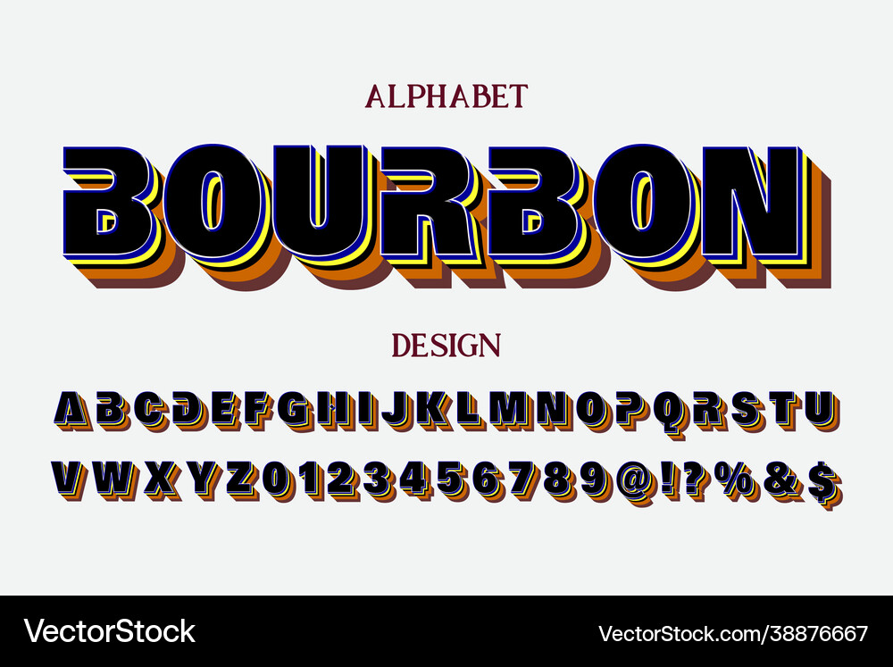 Typography alphabet lettering font gray Royalty Free Vector