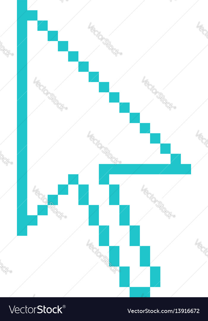 Computer cursor arrow indicator sign Royalty Free Vector