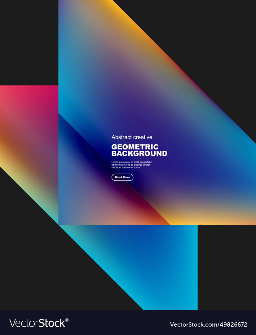 Gradient triangles abstract background Royalty Free Vector