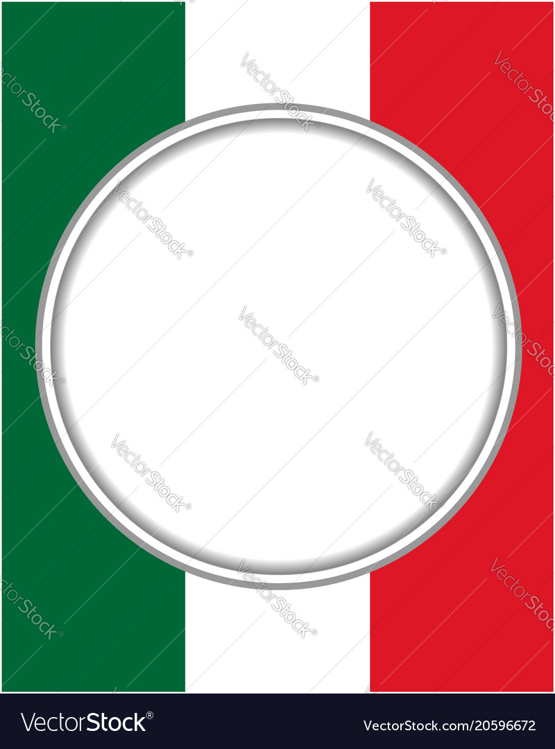 Italian abstract flag round frame Royalty Free Vector Image Italian abstract flag round frame Royalty Free Vector Image