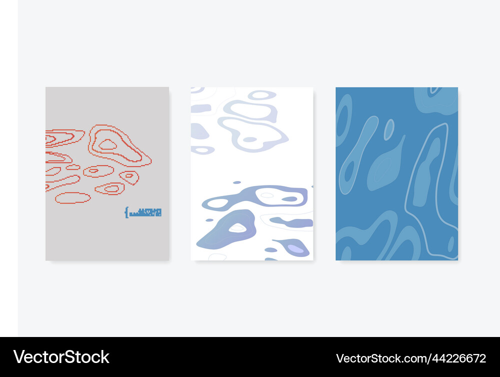 Modern landscape geodesy and topography map Vector Image