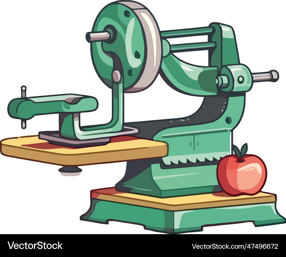 Organic fruit and kitchen machine Royalty Free Vector Image