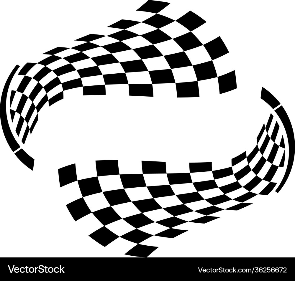 Race flag icon logo design symbol template Vector Image