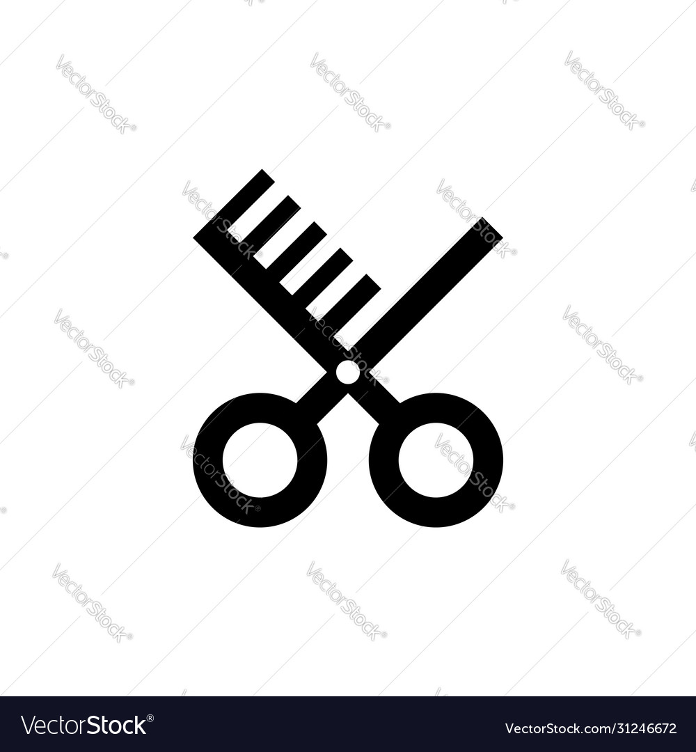 Scissors logo design Royalty Free Vector Image
