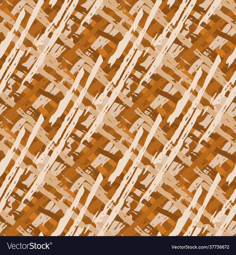 Wicker weave dense seamless pattern Royalty Free Vector