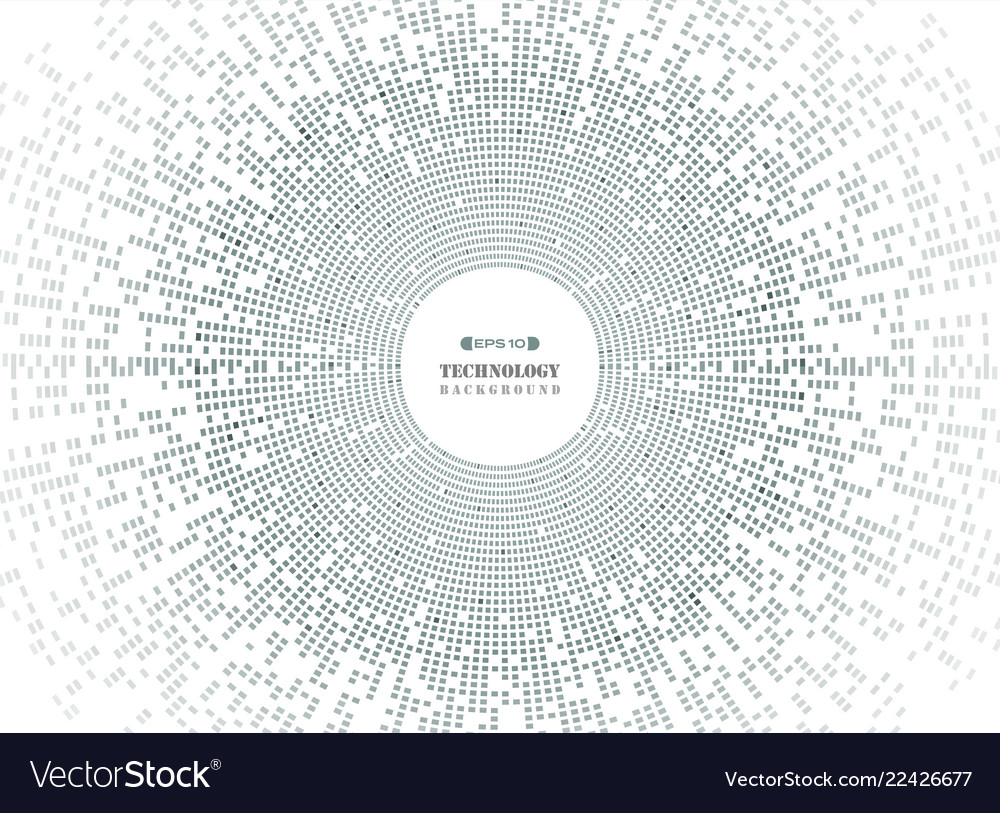 Abstract of circle square pattern technology in Vector Image