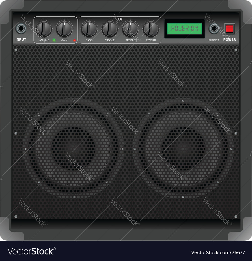 Amplifier Royalty Free Vector Image - VectorStock