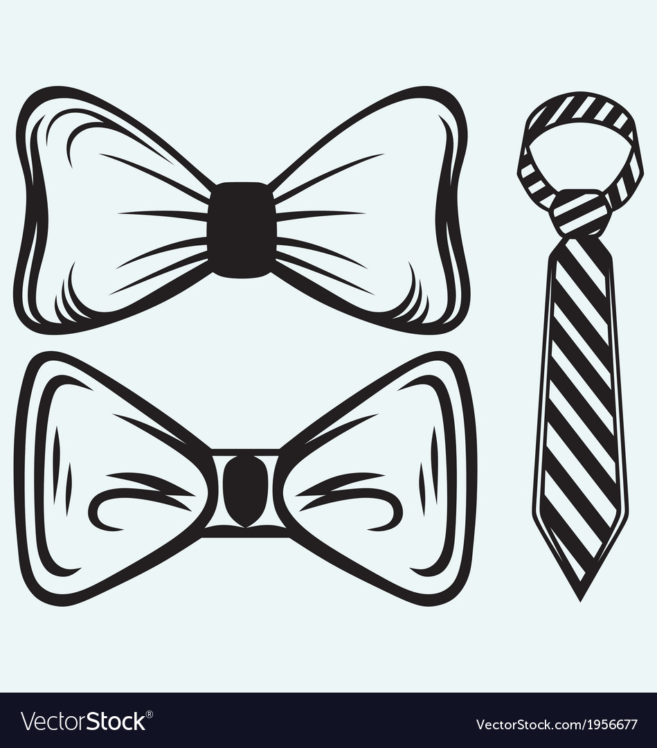 Bow tie Royalty Free Vector Image - VectorStock