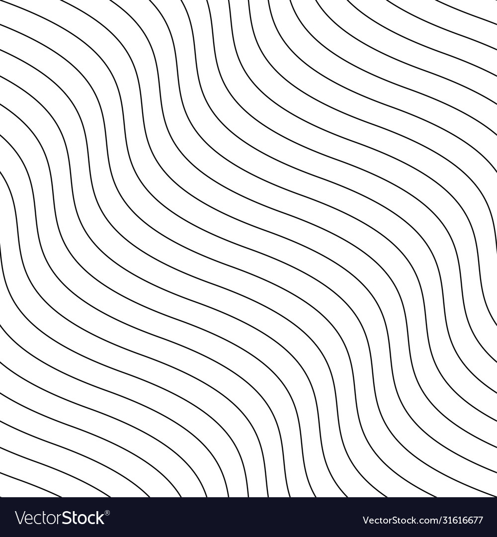 Creative seamless outline pattern striped Vector Image
