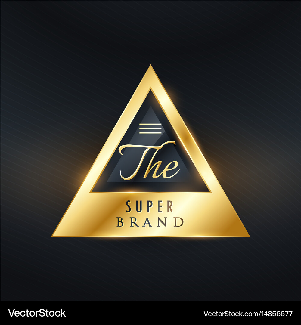 Super brand medal badge design Royalty Free Vector Image