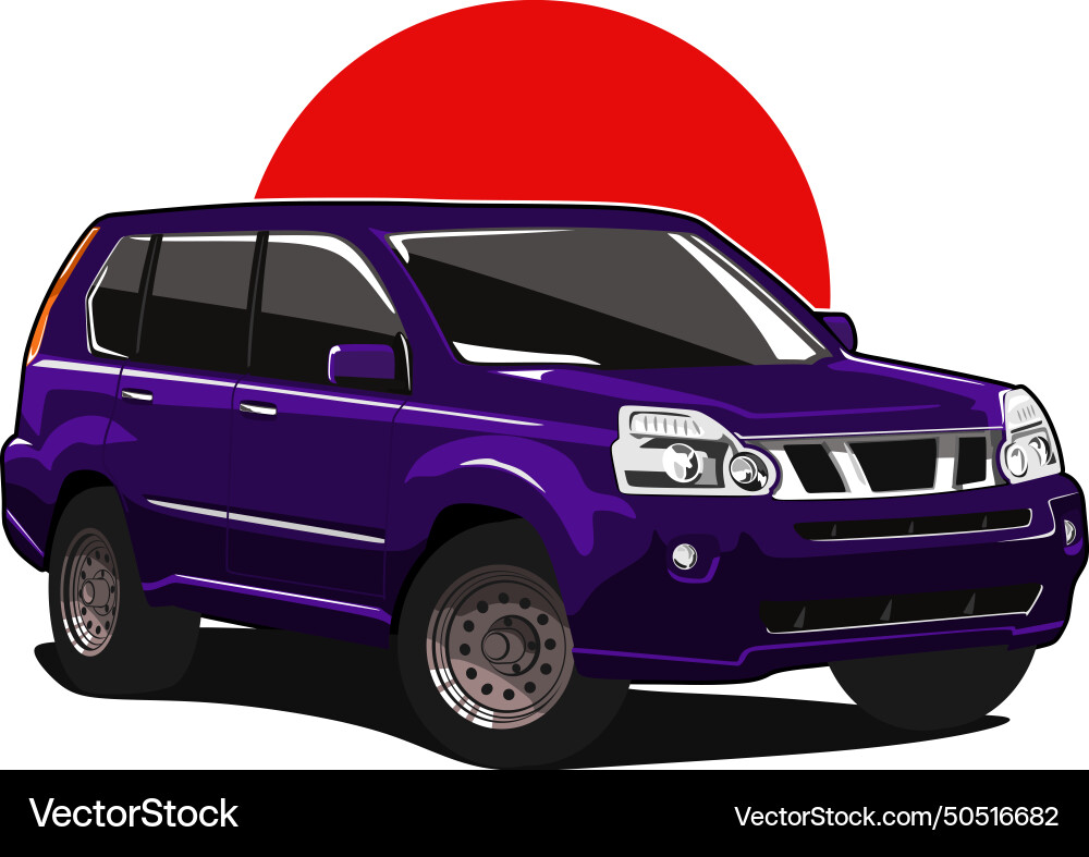 4x4 sport utility vehicle Royalty Free Vector Image