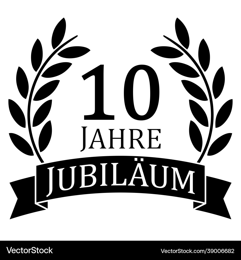 Laurel wreath for jubilee years Royalty Free Vector Image