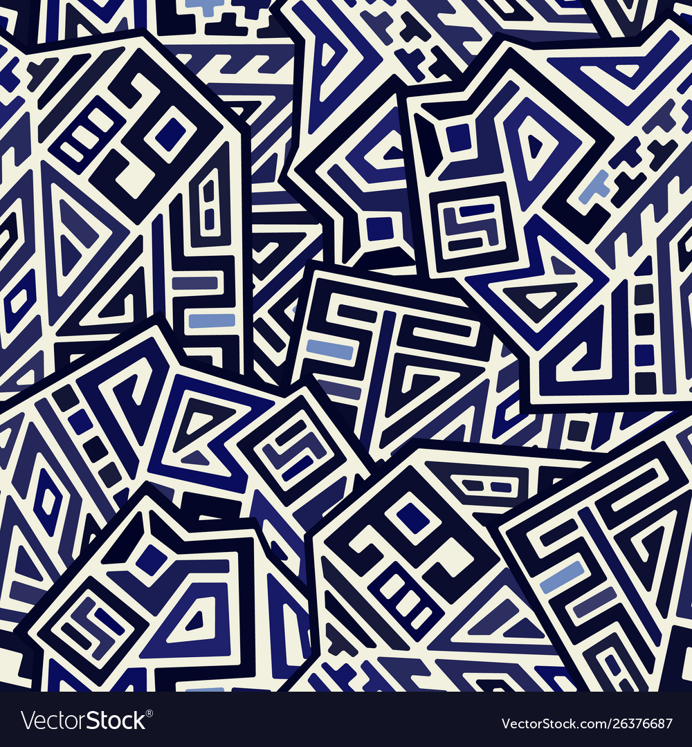 Creative geometric seamless pattern Royalty Free Vector