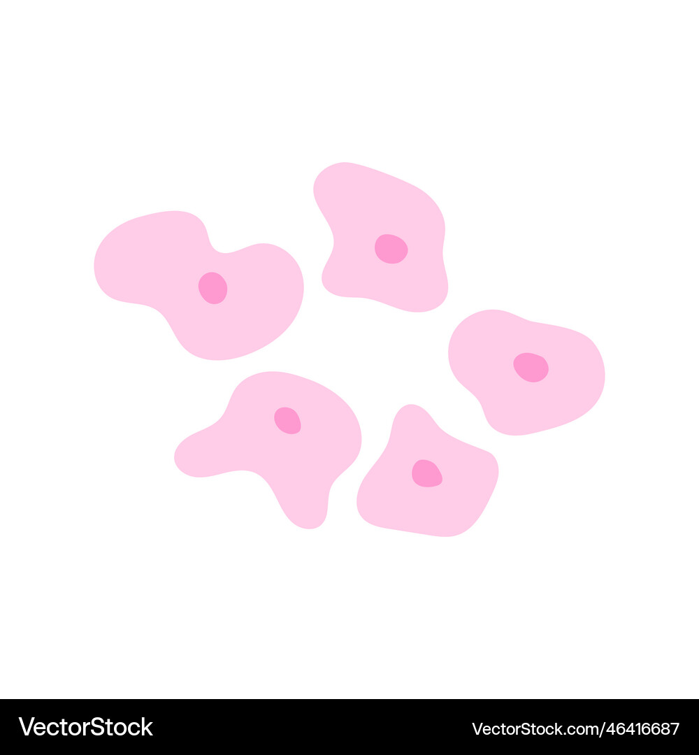 Human stem cell icon for medical design Royalty Free Vector