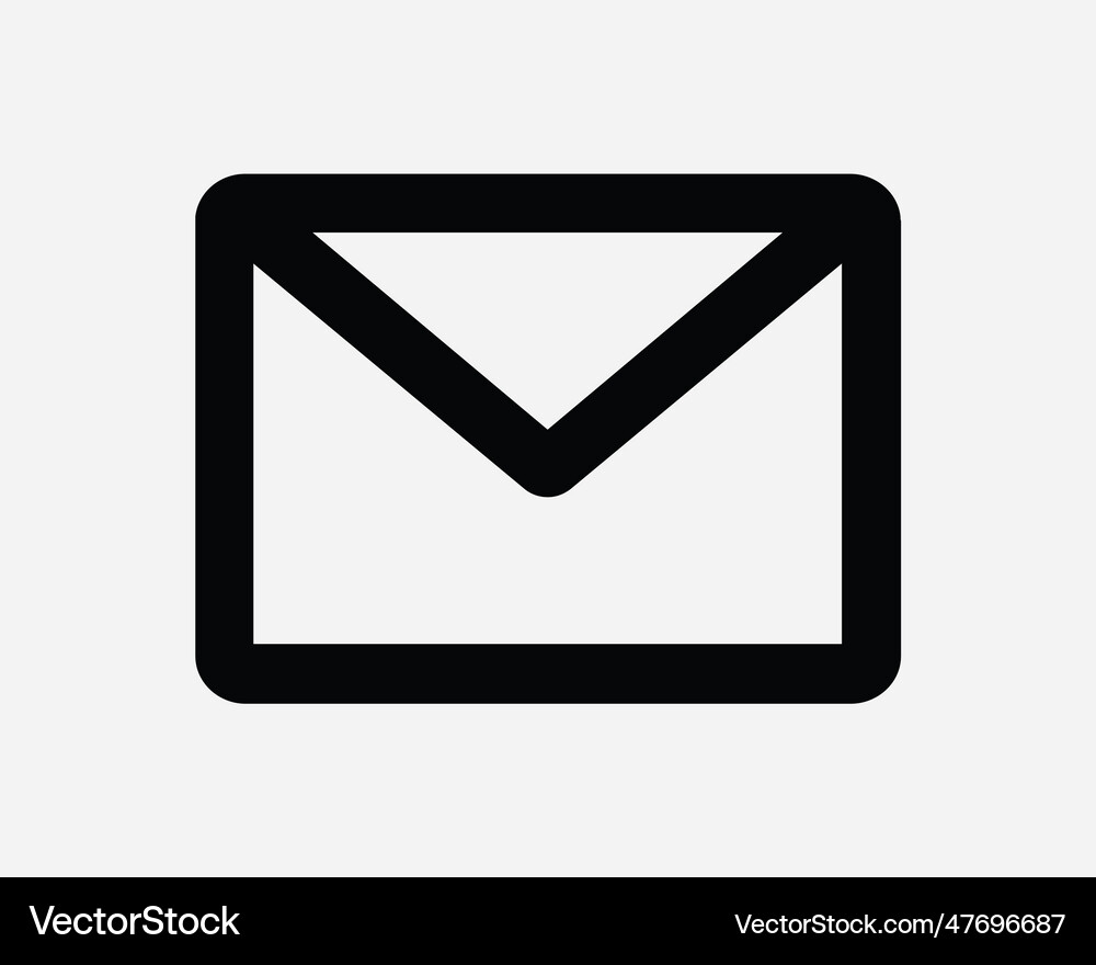 Mail line icon sign symbol email letter envelop Vector Image