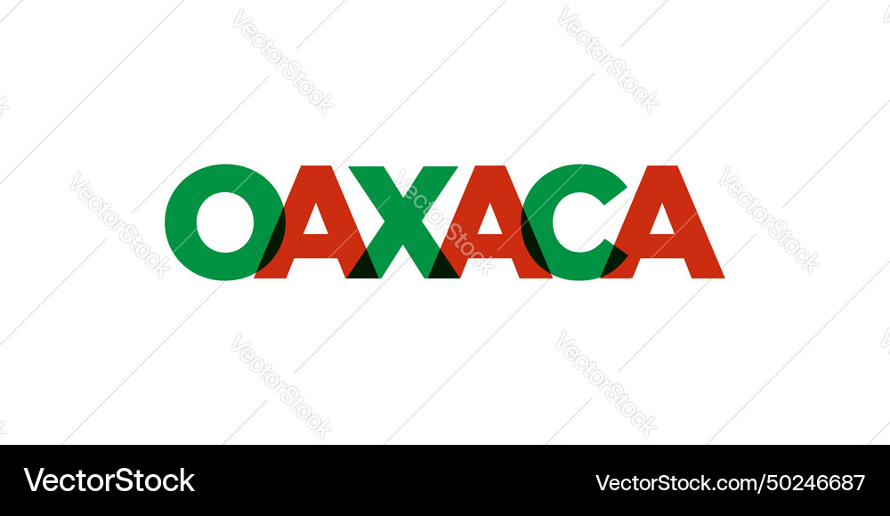 Oaxaca in the mexico emblem design features Vector Image