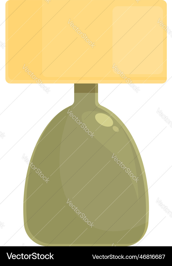 Retro light icon cartoon house table Royalty Free Vector