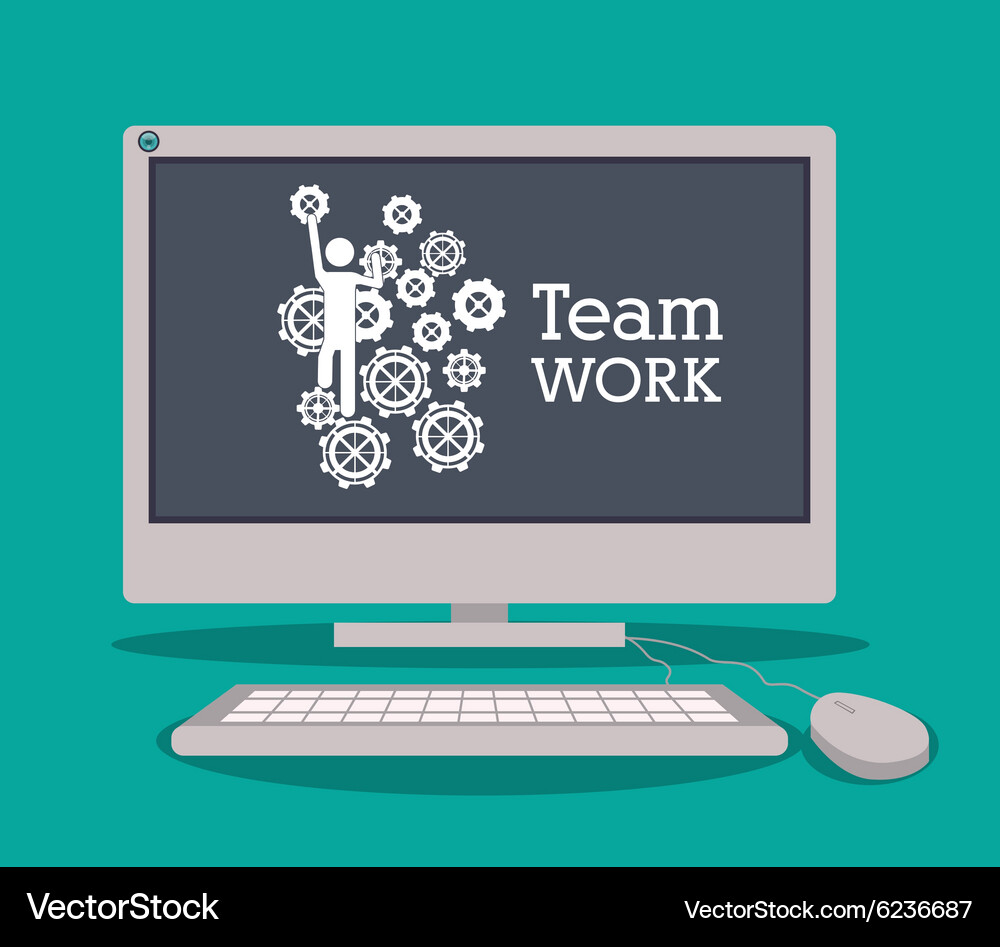 Teamwork design Royalty Free Vector Image - VectorStock